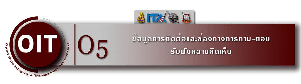 ITA68 O5 ข้อมูลการติดต่อและช่องทางการถาม-ตอบ รับฟังความคิดเห็น - สถานีตำรวจภูธรทุ่งใหญ่